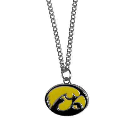 Iowa Hawkeyes Chain Necklace with Small Charm - Sports Unlimited