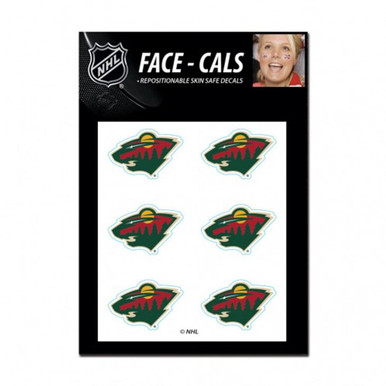 Minnesota Wild Tattoo Face Decals - Sports Unlimited
