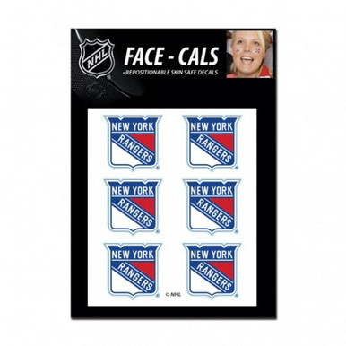 New York Rangers Tattoo Face Decals - Sports Unlimited