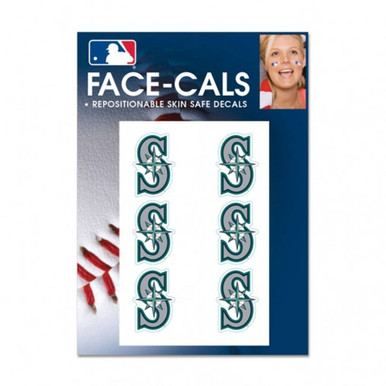 Seattle Mariners Tattoo Face Decals - Sports Unlimited