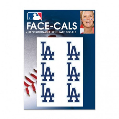 Los Angeles Dodgers Tattoo Face Decals - Sports Unlimited