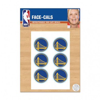 Golden State Warriors Tattoo Face Decals - Sports Unlimited