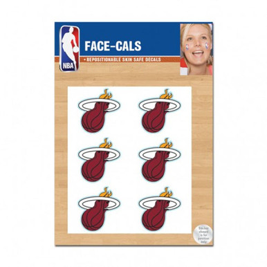 Miami Heat Tattoo Face Decals - Sports Unlimited