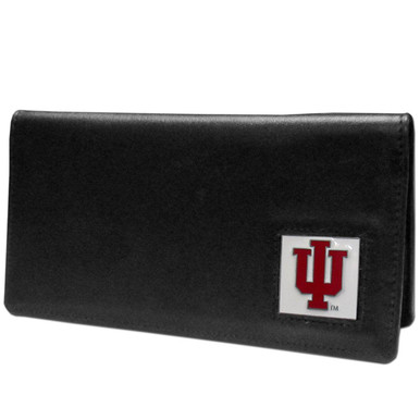 Indiana Hoosiers Leather Checkbook Cover - Sports Unlimited