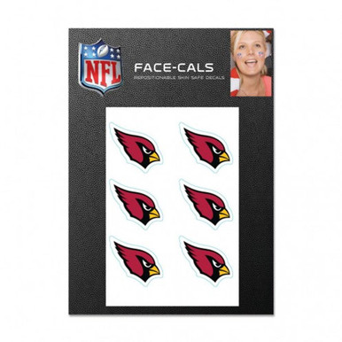 Arizona Cardinals Tattoo Face Decals - Sports Unlimited