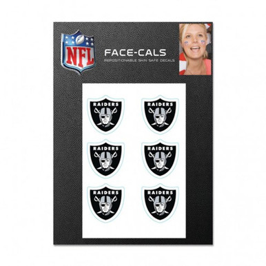 Las Vegas Raiders Tattoo Face Decals - Sports Unlimited