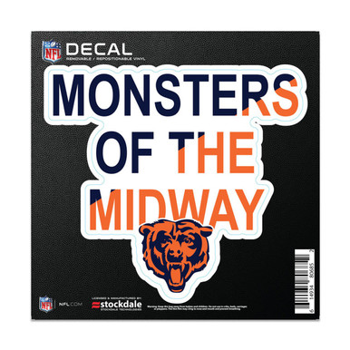 Chicago Bears 6" x 6" All Surface Slogan Decal - Sports Unlimited