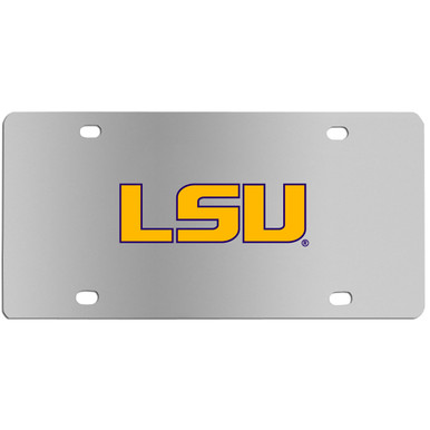 LSU Tigers Steel License Plate Wall Plaque - Sports Unlimited