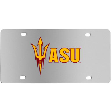 Arizona State Sun Devils Steel License Plate Wall Plaque - Sports Unlimited