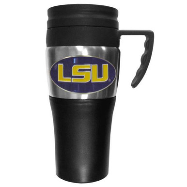 LSU Tigers Travel Mug w/Handle - Sports Unlimited