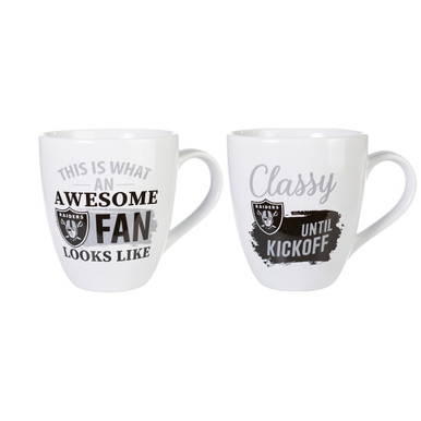 Las Vegas Raiders Ceramic 2-Piece Coffee Mug Set with Gift Box - Sports ...