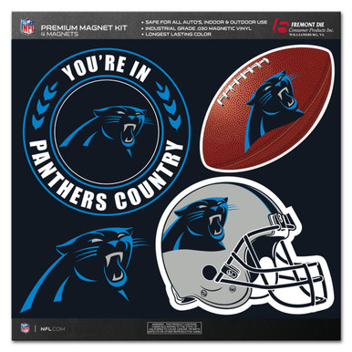Carolina Panthers 4 Piece Magnet Kit - Sports Unlimited