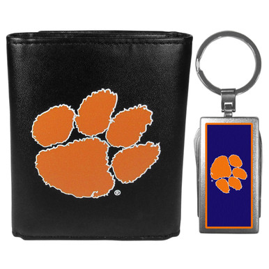 Clemson Tigers Tri-fold Wallet & Multitool Key Chain - Sports Unlimited