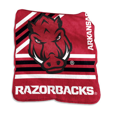 Arkansas Razorbacks Logo Raschel Throw Blanket - Sports Unlimited