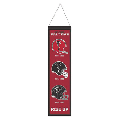 Atlanta Falcons 8" x 32" Evolution Wool Banner - Sports Unlimited