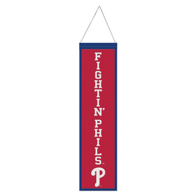 Philadelphia Phillies 8" x 32" Heritage Slogan Wool Banner - Sports ...