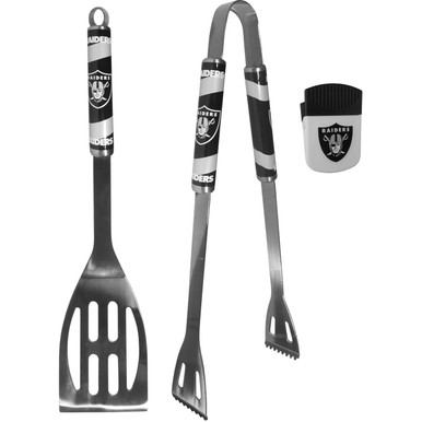Las Vegas Raiders 2 Piece BBQ Set and Chip Clip - Sports Unlimited