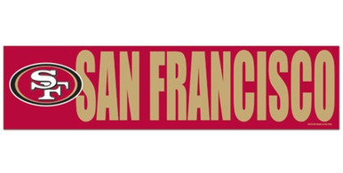 San Francisco 49ers Bumper Sticker - Sports Unlimited