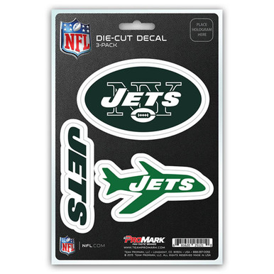 New York Jets Die Cut Team Decal - 3 Pack - Sports Unlimited