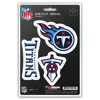 Tennessee Titans Die Cut Team Decal - 3 Pack - Sports Unlimited