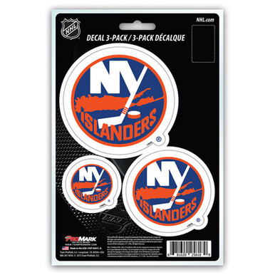 New York Islanders Die Cut Team Decal - 3 Pack - Sports Unlimited