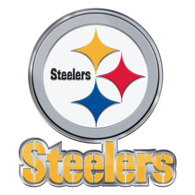 Pittsburgh Steelers Color Alternate Logo Car Emblem - Sports Unlimited