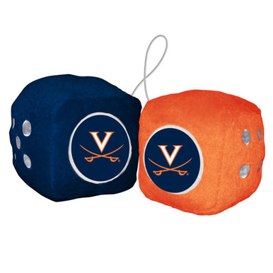 Virginia Cavaliers Fuzzy Dice - Sports Unlimited