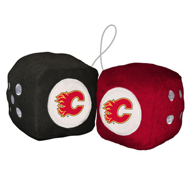 Calgary Flames Fuzzy Dice - Sports Unlimited