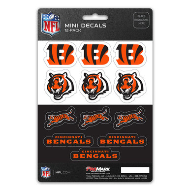 Cincinnati Bengals Mini Decal Set - 12 Pack - Sports Unlimited