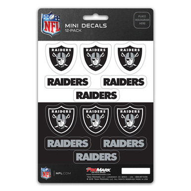 Las Vegas Raiders Mini Decal Set - 12 Pack - Sports Unlimited