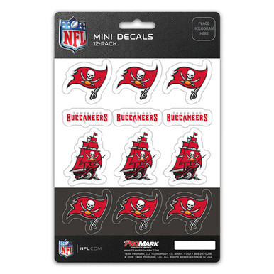 Tampa Bay Buccaneers Mini Decal Set - 12 Pack - Sports Unlimited
