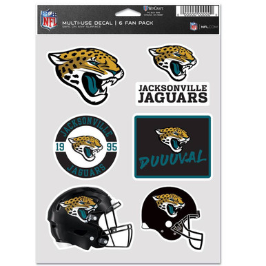 Jacksonville Jaguars Multi-Use Decal - 6-Pack - Sports Unlimited
