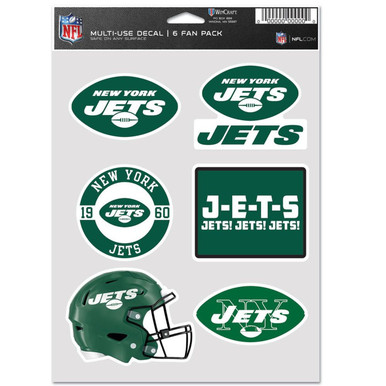 New York Jets Multi-Use Decal - 6-Pack - Sports Unlimited