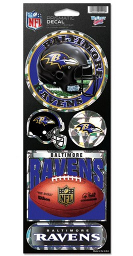 Baltimore Ravens Prismatic Stickers - Sports Unlimited