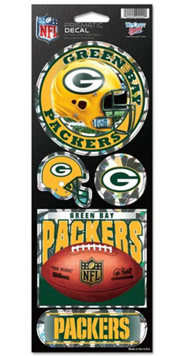 Green Bay Packers Prismatic Stickers - Sports Unlimited