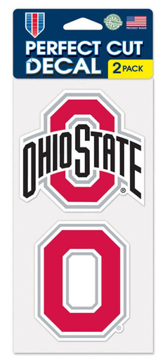 Ohio State Buckeyes Set of 2 Die Cut Decals - Sports Unlimited