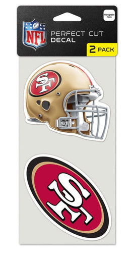 San Francisco 49ers Set of 2 Die Cut Decals - Sports Unlimited