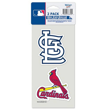 St. Louis Cardinals Set of 2 Die Cut Decals - Sports Unlimited