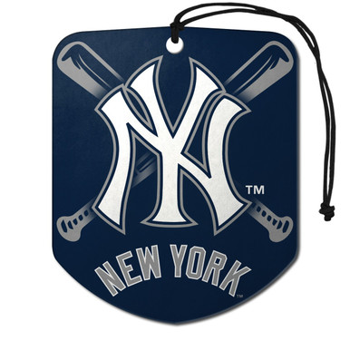 New York Yankees Shield Design Air Freshener - 2 Pack - Sports Unlimited