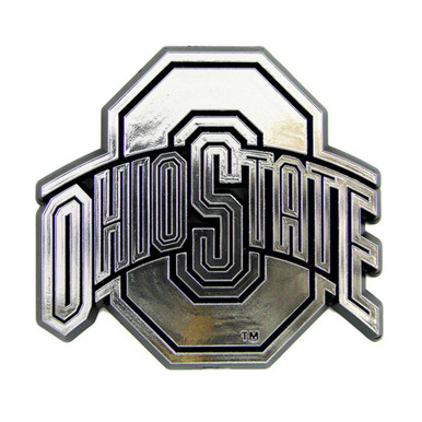 Ohio State Buckeyes Silver Car Emblem - Sports Unlimited