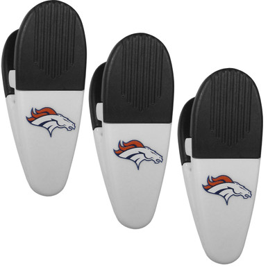Denver Broncos Mini Chip Clip Magnets - 3 Pack - Sports Unlimited