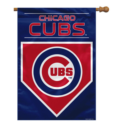 Chicago Cubs 28" x 40" 2 Sided Banner Flag - Sports Unlimited