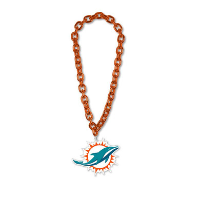 Miami Dolphins Big Chain Necklace - Sports Unlimited