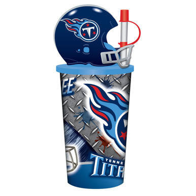 Tennessee Titans 32 oz. Plastic Helmet Cup with Straw - Sports Unlimited