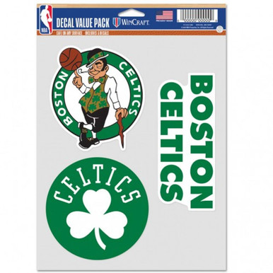Boston Celtics Fan Decals - 3 Pack - Sports Unlimited