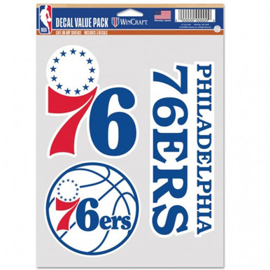 Philadelphia 76ers Fan Decals - 3 Pack - Sports Unlimited