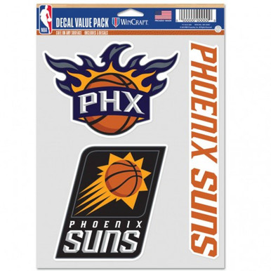 Phoenix Suns Fan Decals - 3 Pack - Sports Unlimited