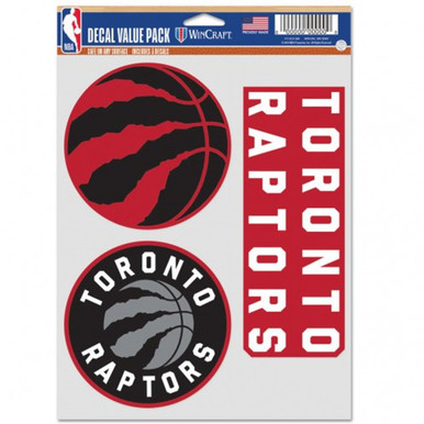 Toronto Raptors Fan Decals - 3 Pack - Sports Unlimited