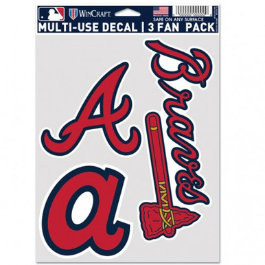 Atlanta Braves Fan Decals - 3 Pack - Sports Unlimited