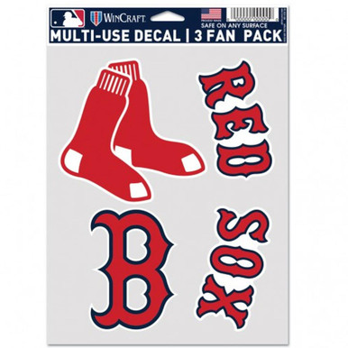 Boston Red Sox Fan Decals - 3 Pack - Sports Unlimited